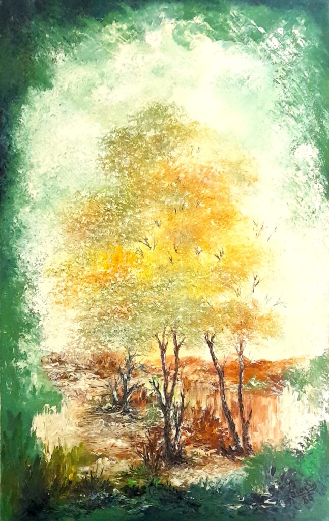 Oil Painting on Canvas by Riachy 1985, Hope - 3 - Collection Bay